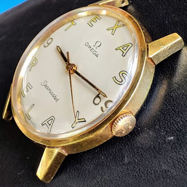 Omega Seamaster Ref.135.012,Texas Relay 1969 dial, 40microns gold ...
