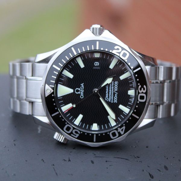 Omega Seamaster Pro 300M SMP 2254.50 Black Wave Sword Hands 41mm Auto ...