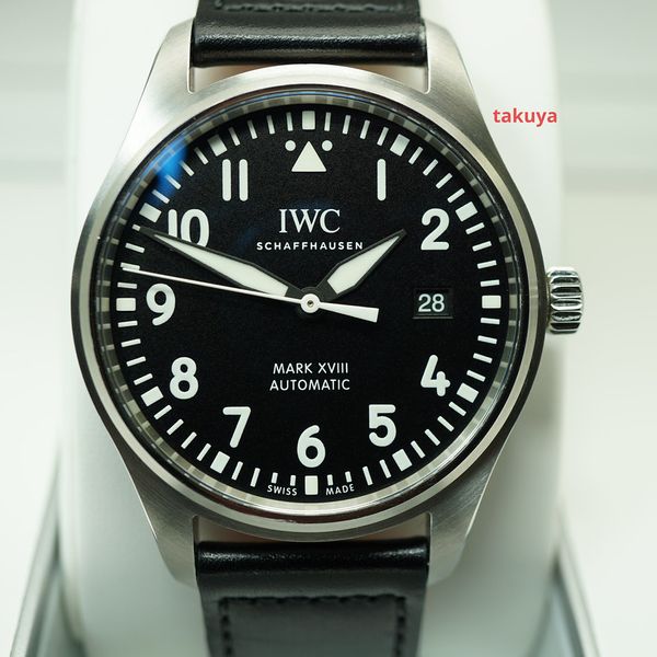 FSOT:IWC PILOT's WATCH MARK XVIII STAINLESS STEEL BLACK DIAL IW327009 ...