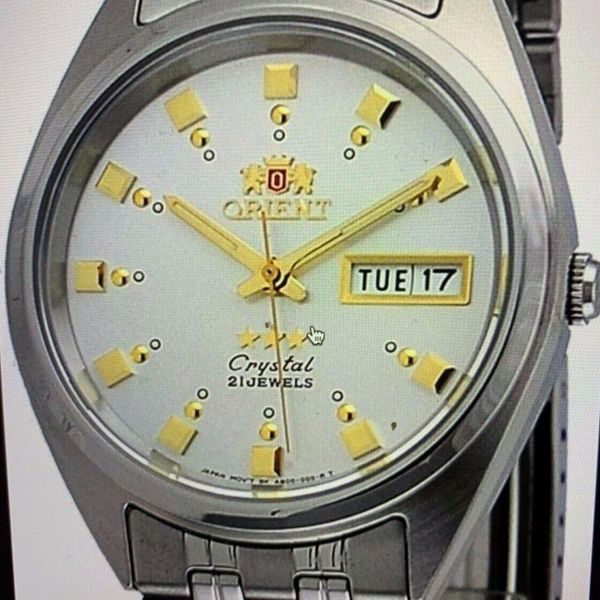 New Orient Automatic Japan Men Silver Watch FAB00009W W/ Box | WatchCharts