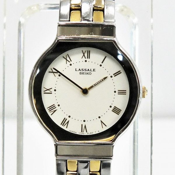 SEIKO LASSALE Watch Quartz Ladies Seiko LaSalle 1F20-1C50 Combination ...