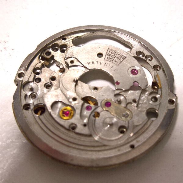 RARE VINTAGE TUDOR CAL 2484 MOVEMENT MAIN PLATE PLATINUM + COMPLETE ...