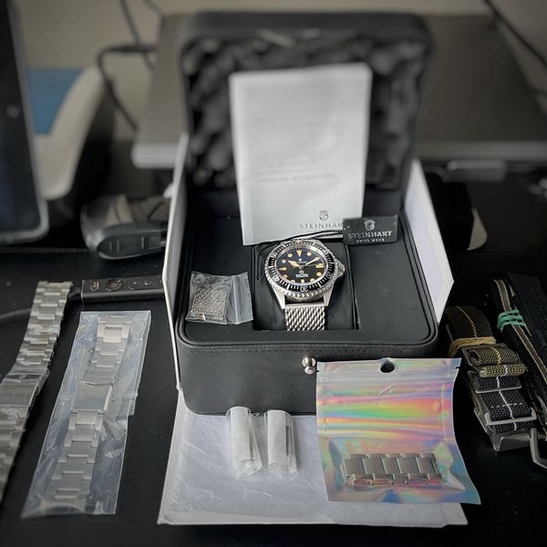Steinhart Ocean One Vintage Military Watch 42mm OVM - FULL KIT PLUS ...