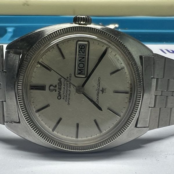 omega constellation day date cal 751 white gold bazel 35 mm ref 168029 ...