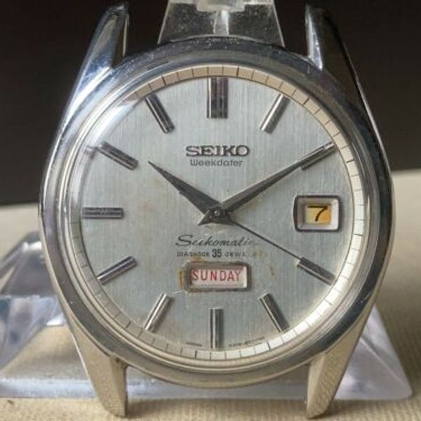 Vintage SEIKO Automatic Watch/ SEIKOMATIC WEEKDATER 6218-8971 35J 1965 ...