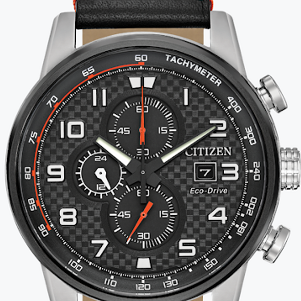 CITIZEN Primo Chronograph Eco-Drive Black Dial Men's Watch No: CA0601 ...