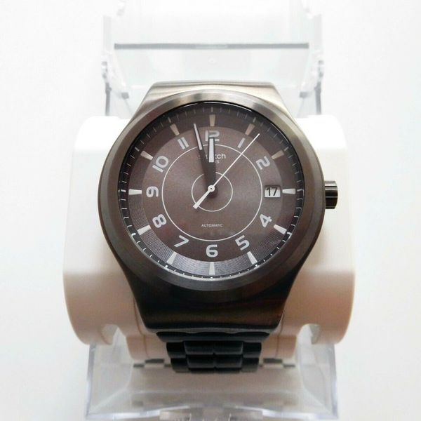 Swatch YIM400G SISTEM BRUSHED ⌚ System 51 Sistem51 Irony stainless 2018 ...