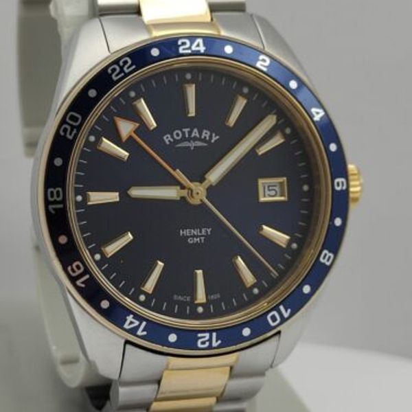 mens rotary henley gmt watch GB05296/05 | WatchCharts Marketplace