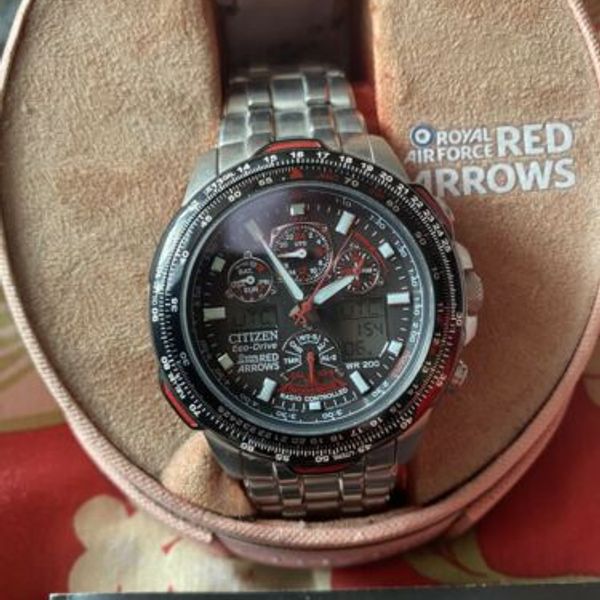 CITIZEN MEN'S ROYAL AIR FORCE RED ARROWS ALARM RADIO CONTROLLED ECO ...