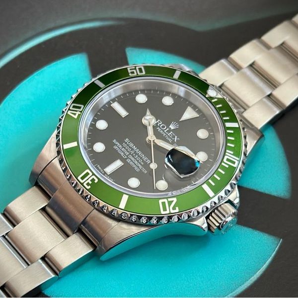 Rolex Submariner | 16610LV Kermit Full Set / Receipt / RSC ...