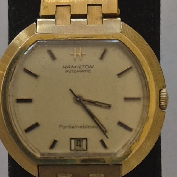 Vintage Hamilton Fontainebleau Automatic Wrist Watch 1960s and Hamilton ...