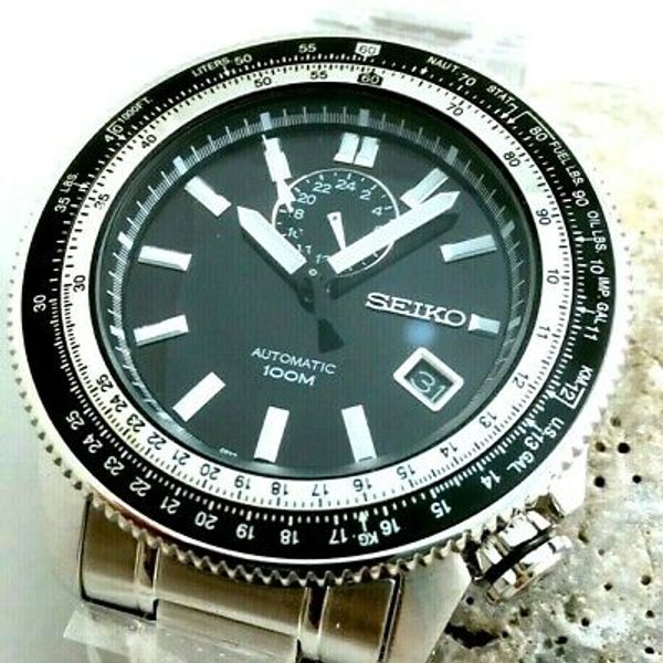 NOS SEIKO Military Pilot Speed master Slide Rule Planet Bell Combat ...