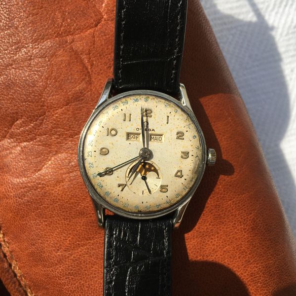 [WTS] Omega Cosmic Triple Date Moonphase 2471-3. Crica 1947 | WatchCharts