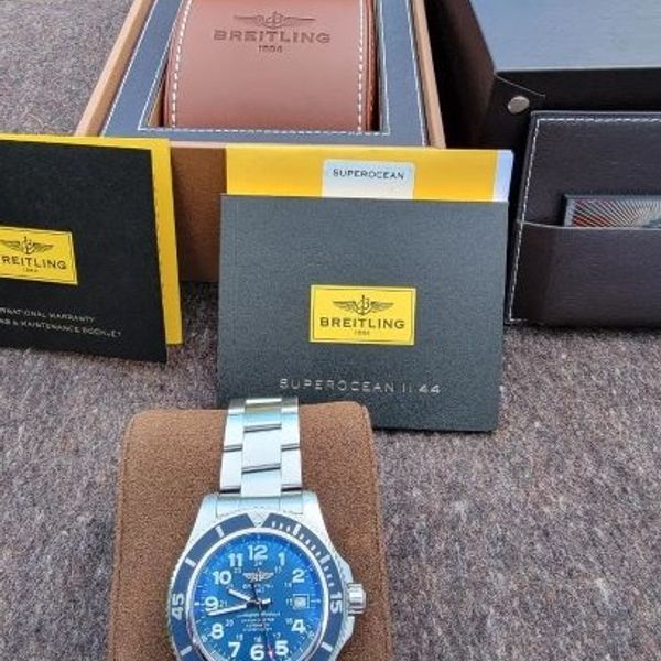 Breitling Superocean ll 44 A17392D/C910 Blue Dial & Bezel | WatchCharts Marketplace