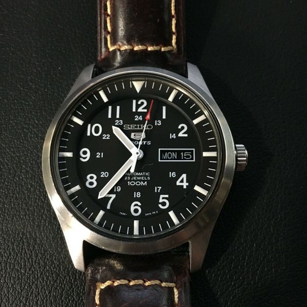 Seiko 5 Sports Men's Black Automatic Watch - SNZG15 | WatchCharts