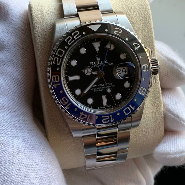FSOT: Rolex 116710BLNR GMT Master Ceramic Blue/Black Dial Batman ...