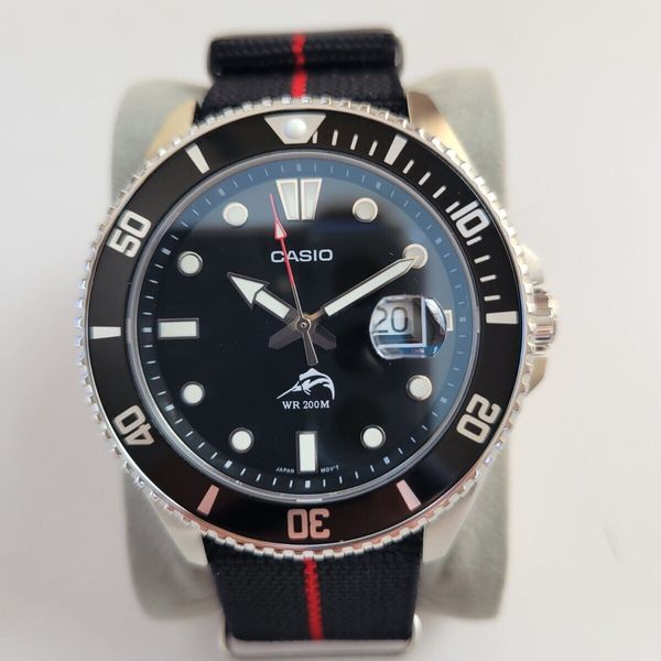 Custom Casio Duro (MDV-106) Upgraded w/Sapphire Crystal, Cyclops, and ...