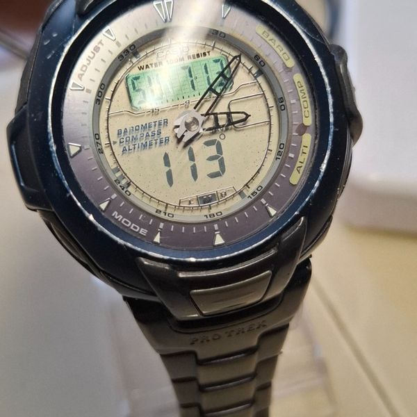 Casio Pro Trek PRG-60T Solar Powered, Compass analog and digital solar ...