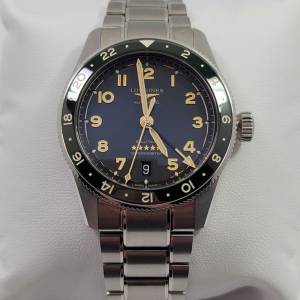 Longines Spirit Zulu Time Chronometer Automatic Black Dial Men's Watch ...
