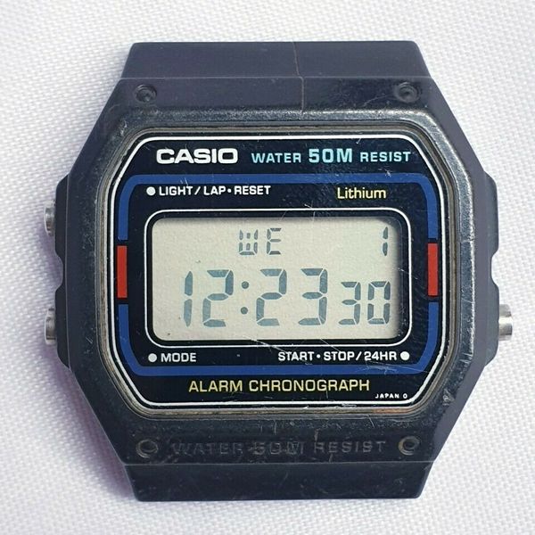 Vintage Casio WR 50M Mod.415 W-10 Japan Digital Watch | WatchCharts ...