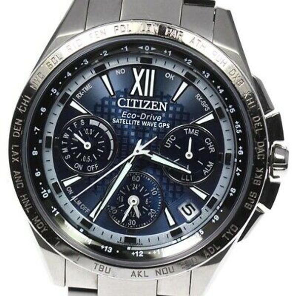 CITIZEN Eco Drive Double Direct Flight CC9010-66L Solar Powered Radio ...