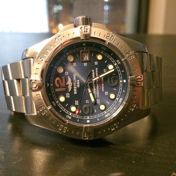 FS: Breitling SuperOcean Steelfish, SOSF, Blue Dial | WatchCharts ...