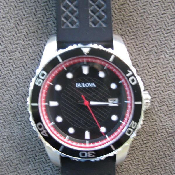 BULOVA Mens Watch Diver 100M Strap Sports Analog 98B260 | WatchCharts ...