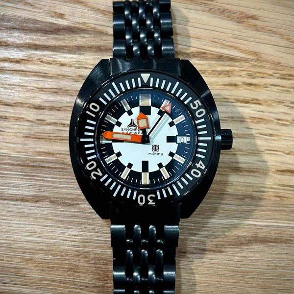 [WTS] Synchron Military black/dlc full set with bracelet | WatchCharts ...