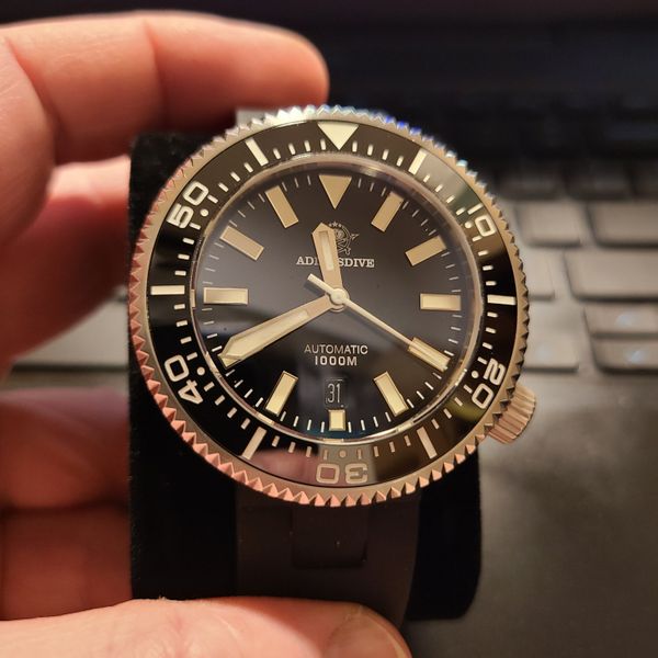 Addiesdive Auto Puck Homage NH35/Sapphire | WatchCharts Marketplace