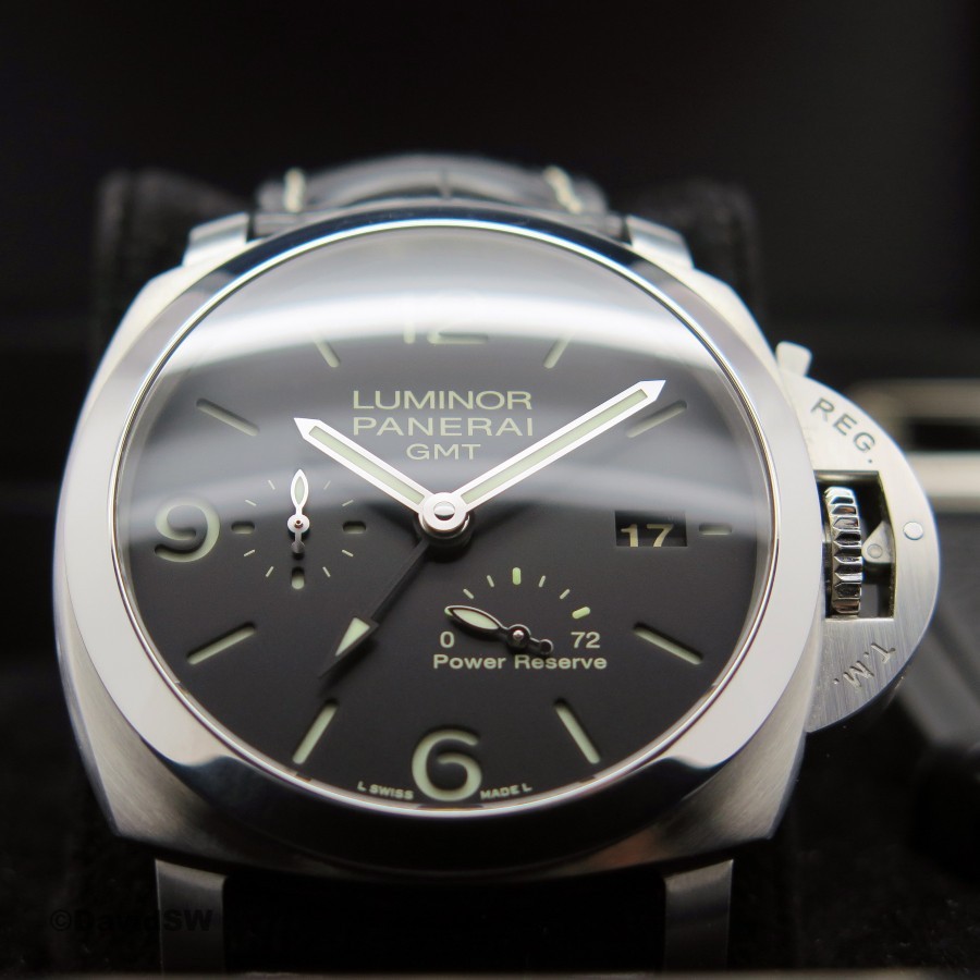 FS: Panerai PAM 321 LUMINOR 1950 MARINA 3 DAYS GMT POWER RESERVE-Q ...