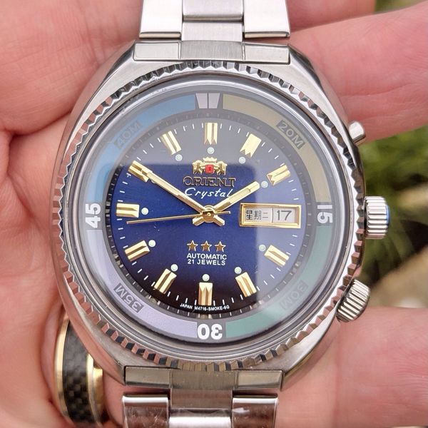 ORIENT SEA KING AUTOMATIC - BLUE SUNRAY DIAL ROTATING INNER BEZEL ...