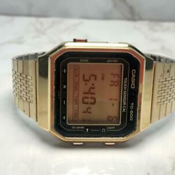 VINTAGE 1980s CASIO TC-600 TOUCH SCREEN CALCULATOR WATCH | WatchCharts