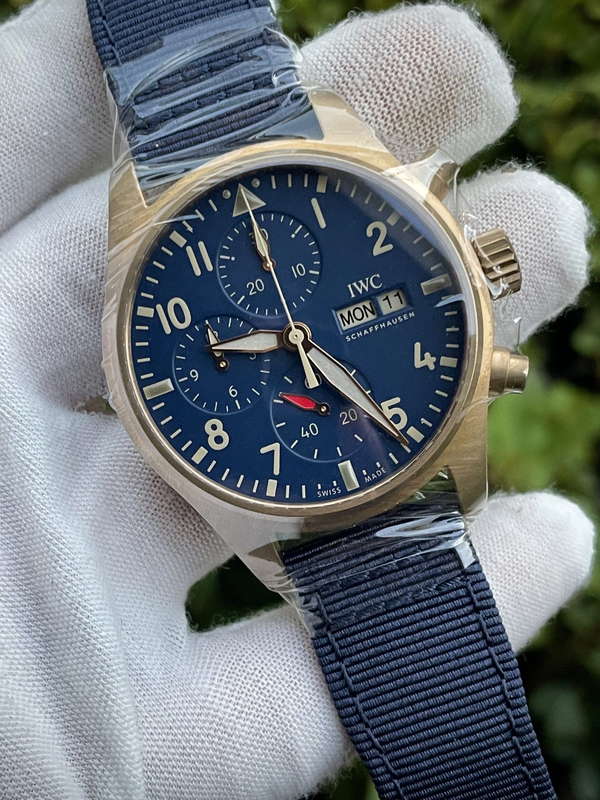 FS: Brand New IWC Pilot’s Watch Chronograph Bronze Blue Dial 41mm ...