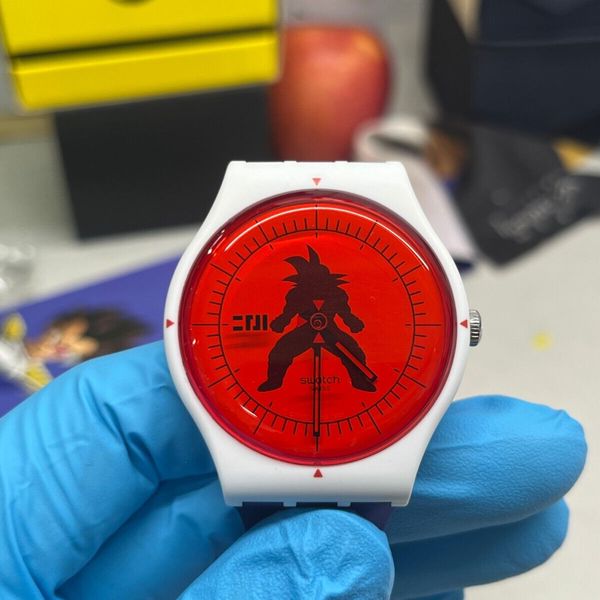 Dragon Ball Z 2022 VEGETA SWATCH Wrist Watch Vegeta X Swatch SUOZ348 ...