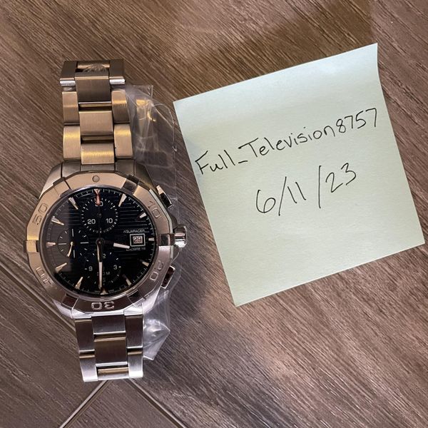 [WTS] TAG Heuer Aquaracer Chronograph Blue Dial Calibre 16 CAY2112-2 ...