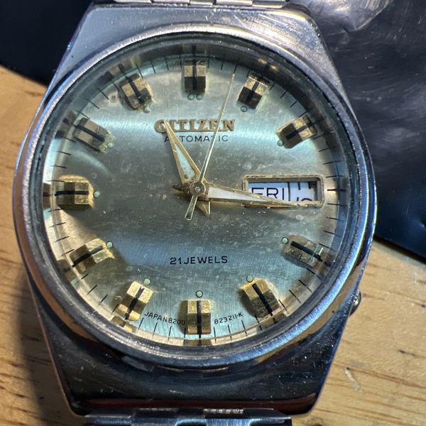 Vintage 1987 Citizen Automatic 8200 Day-Date Japanese Men's Wrist Watch ...