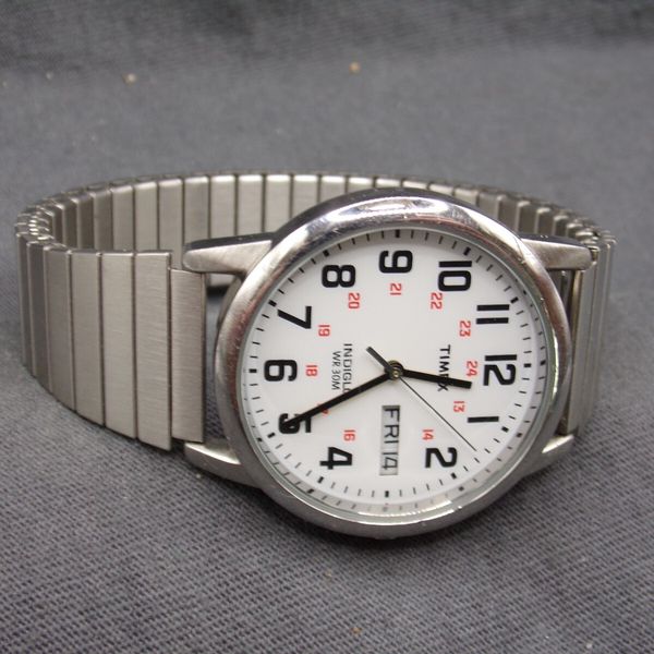 Men's TIMEX Military Watch w/ Backlight & New Battery - Works Great ...