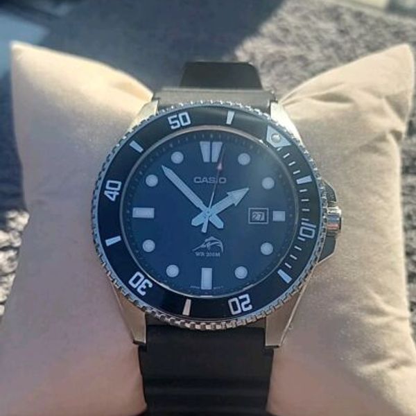 MINT Casio Men's 44mm Quartz Divers Watch, WR To 200m, Mineral ...