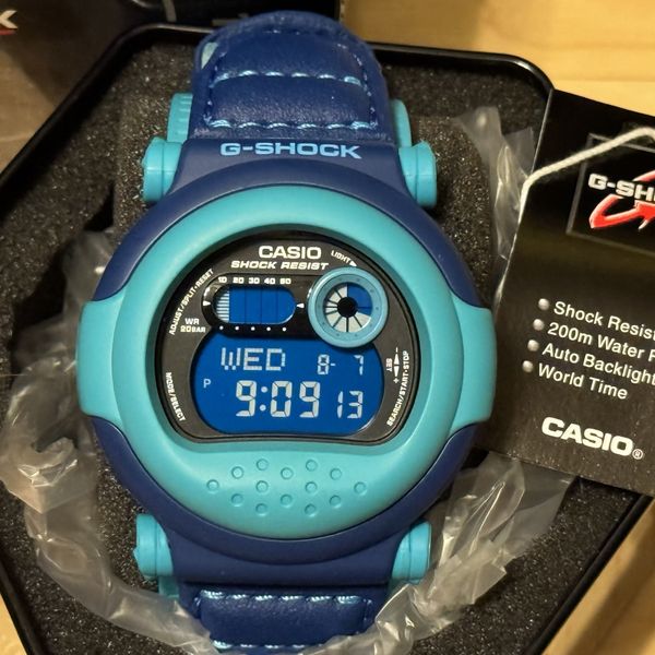 [WTS] Casio G-Shock G-001B-2JF "Jason" Blue Leather Men's Digital Watch ...