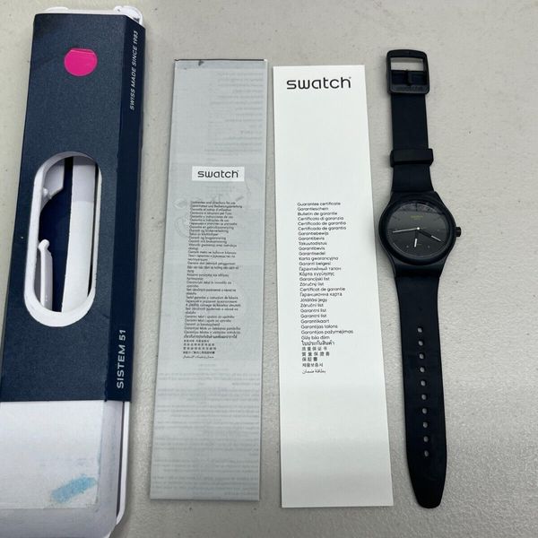 Swatch System51 Automatic SO30B400 Automatic Watch Black Dial - USED ...