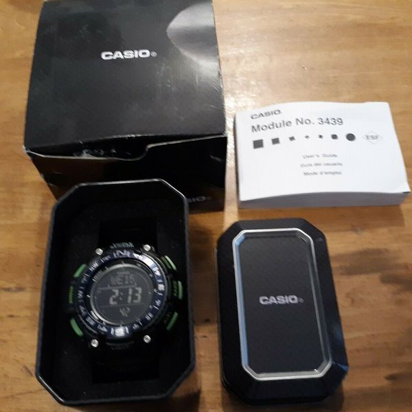 Casio Watch model 3439: Digital triple sensor, Compass, Barometer; SGW ...