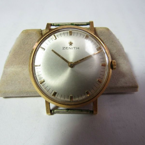 18K SOLID YELLOW GOLD ZENITH 17 JEWEL WRIST WATCH | WatchCharts Marketplace