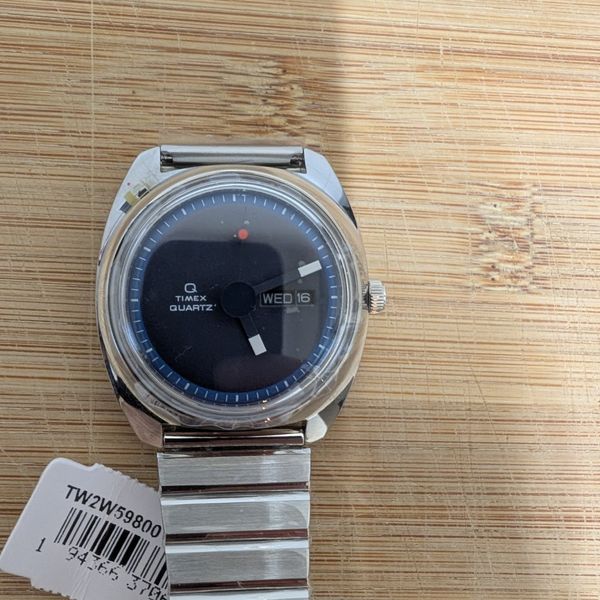 Q Timex 1975 Enigma Reissue 37mm Stainless Steel Bracelet Watch, Blue ...