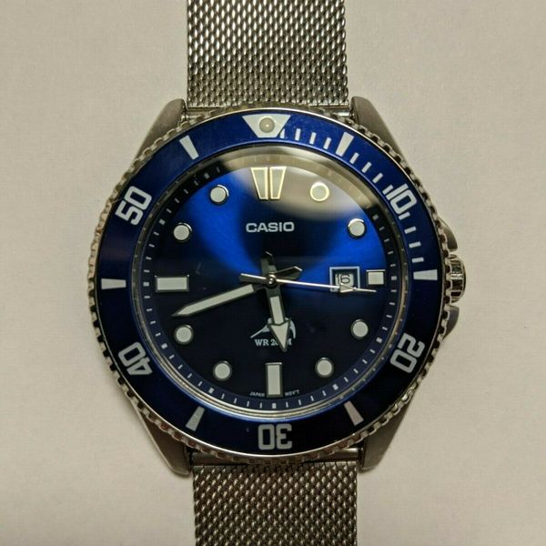 Casio Duro MDV106b with metal mesh strap. | WatchCharts