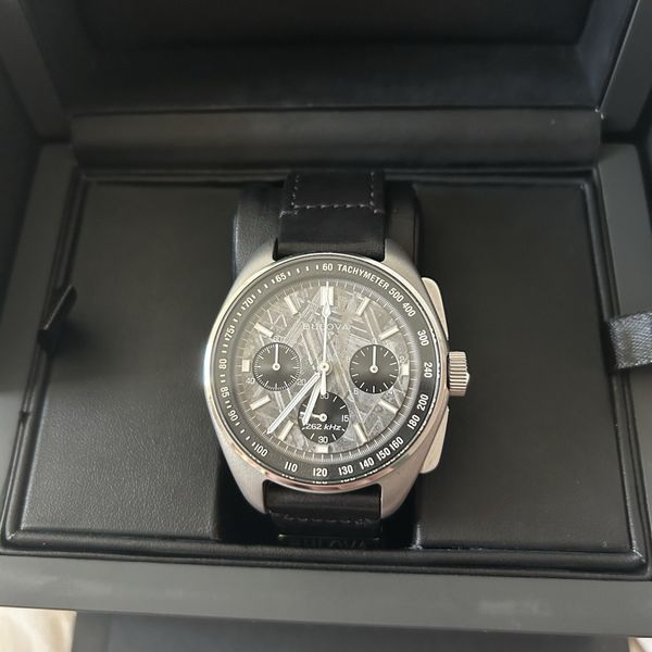 Bulova Men's 96A312 Lunar Pilot Meteorite Chronograph Quartz Watch ...