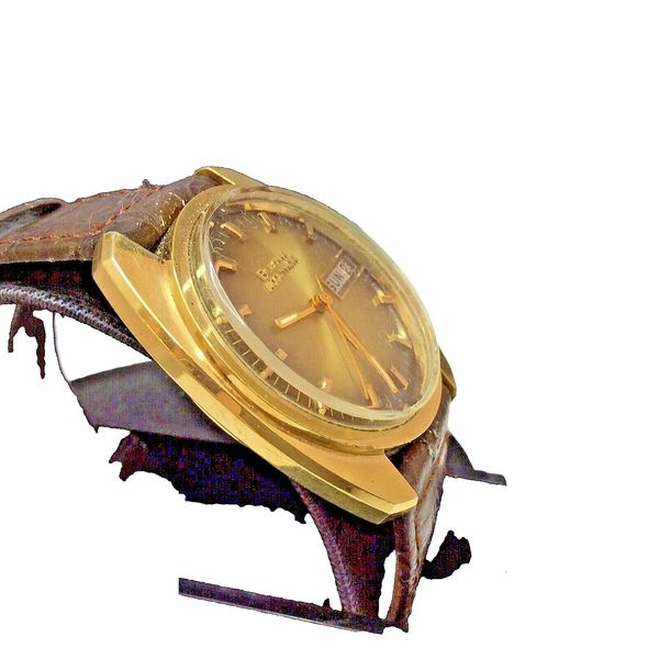 Vintage 36 mm Bulova Accutron 218 10k RGP Case Circa 1973 Model 63-3194 ...