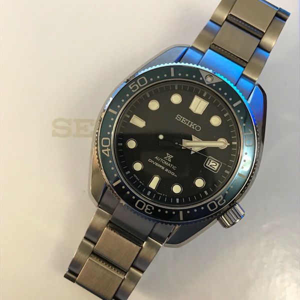 Seiko SBDC063 Prospex Divers Watch - Rare Blue Bezel on Stainless Steel ...