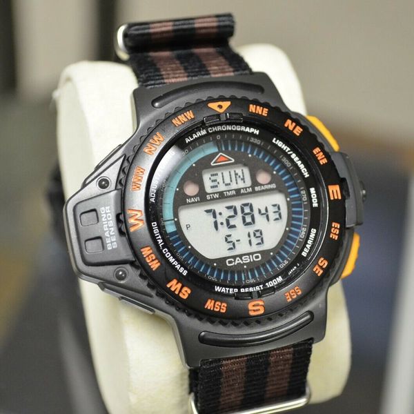NOS CASIO CPW-200 [1030] COMPASS BEARING SENSOR WATCH JAPAN BRAND NEW ...