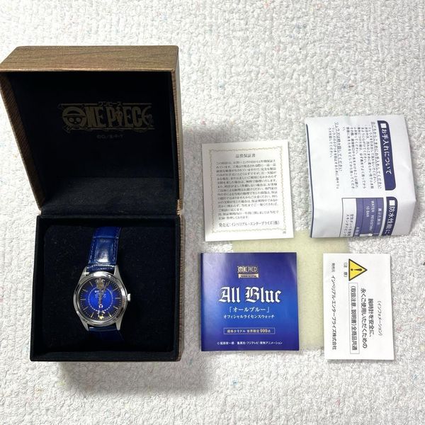 Seiko One Piece Sanji All Blue Watch Leather Band Collab Model Not ...