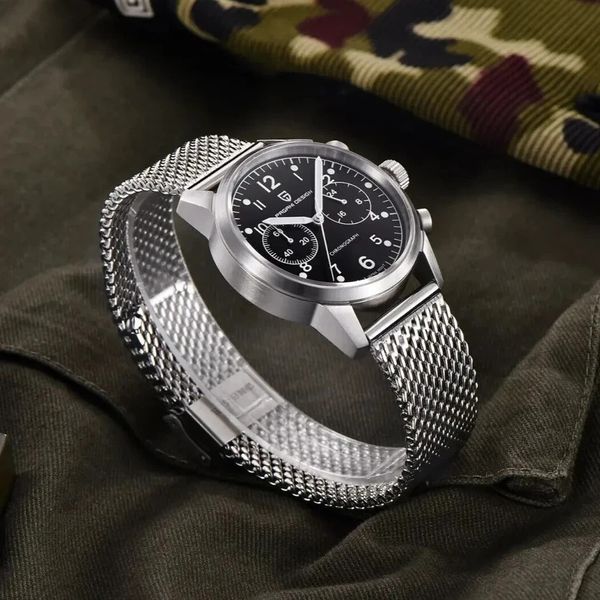 PAGANI DESIGN 1708 Quartz Military Diver Men's Watch Sapphire Stainless ...